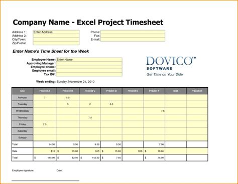 Invoice Tracking Spreadsheet Template
