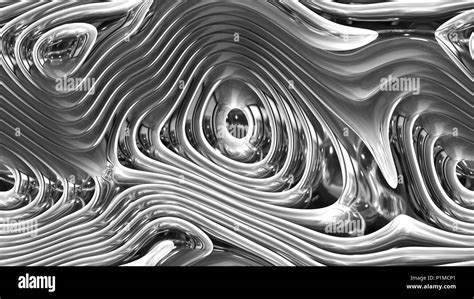Abstract Curves Metal Parametric Curved Shapes 4k Seamless Background