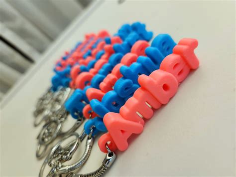 3d printed custom keychain name hobbies and toys stationery and craft