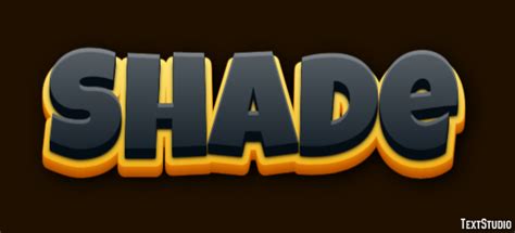 Shade Text Effect And Logo Design Word