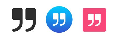 Quote Double Inverted Comma Texting Message Speech Dialogue Communication Icon Set Flat 43243732