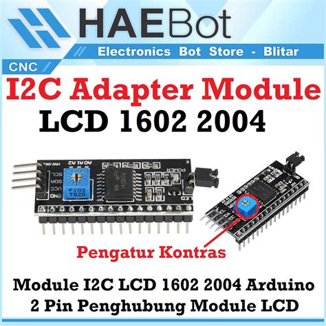 Jual Haebot I2c Module Modul Adapter Lcd 16x2 20x4 1602 2004 Praktis