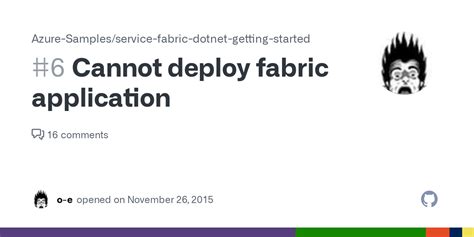 Cannot Deploy Fabric Application · Issue 6 · Azure Samplesservice