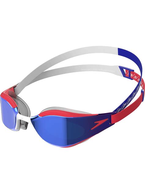 Speedo Fastskin Hyper Elite Goggles Mirrorredcobaltwhite