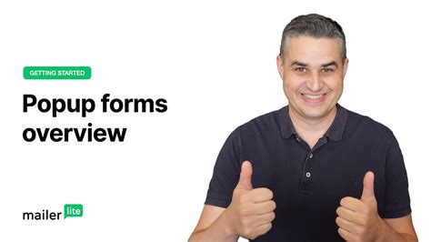 how to create and design pop up forms mailerlite tutorial youtube