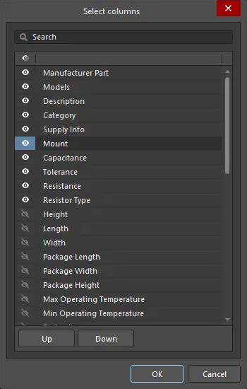 searching for manufacturer parts in altium designer altium designer
