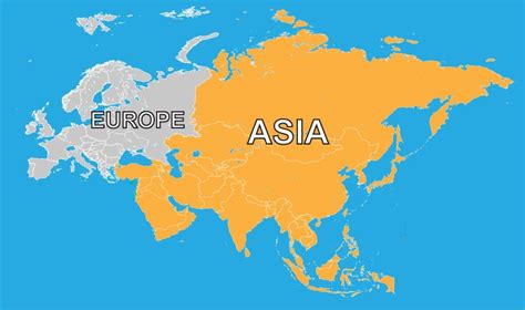 Location Of Asia In World Map Kashmir Region Map Landforms Of