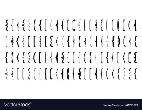 Text Brackets Collection Black Quotation Box Vector Image