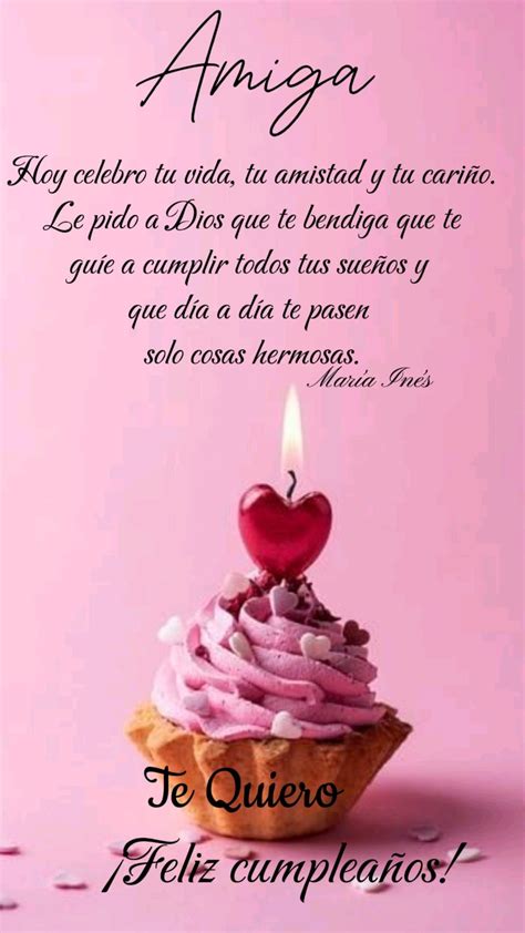 Tarjetas De Feliz Cumple Anos Amiga 105 Frases Para Desear Feliz