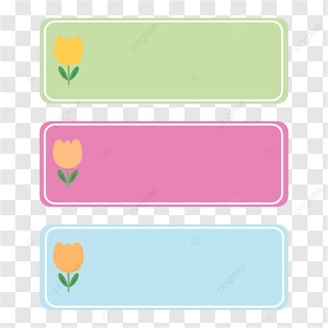 이름표 라벨 어린이를 위한 귀여운 꽃 모음의 벡터 그림 귀엽다 꽃 이름표 Png 일러스트 및 벡터 에 대한 무료 다운로드 Pngtree