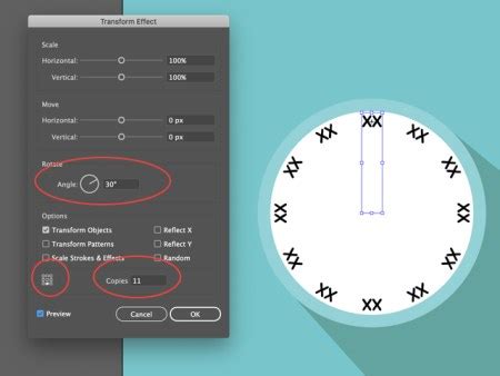 How To Draw A Clock In Adobe Illustrator Lena Design