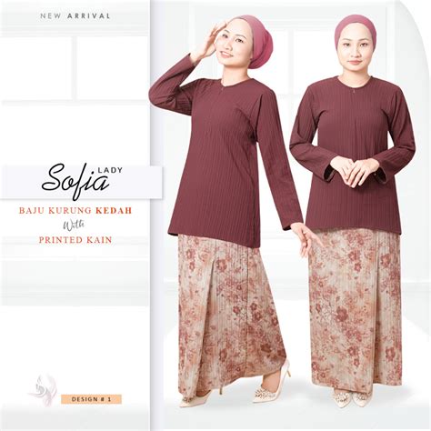 Raya Arrival 2024 Lady Sofia Baju Kurung Kedah Modern And Skirt By H
