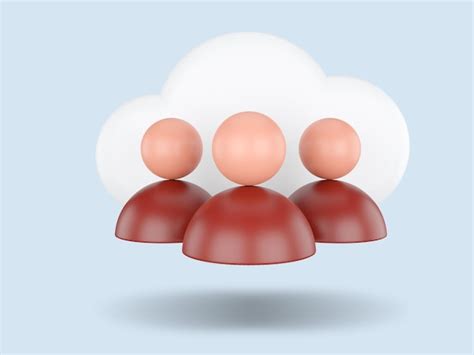 Premium Photo User Cloud Computing Concept 3d Render Illustration