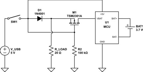 microcontroller how to implement load supply takeover in an mcu