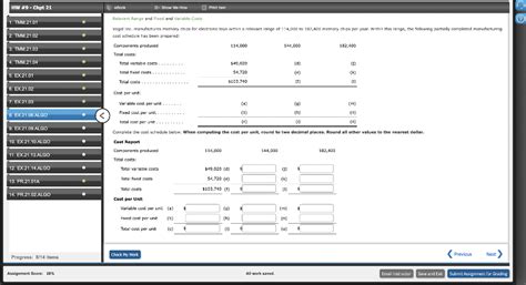 solved relevant range and fixed ard variable costs cost