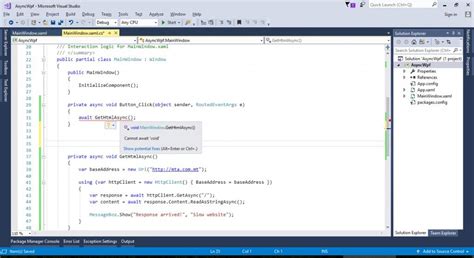 working with asynchronous methods in c r dotnet