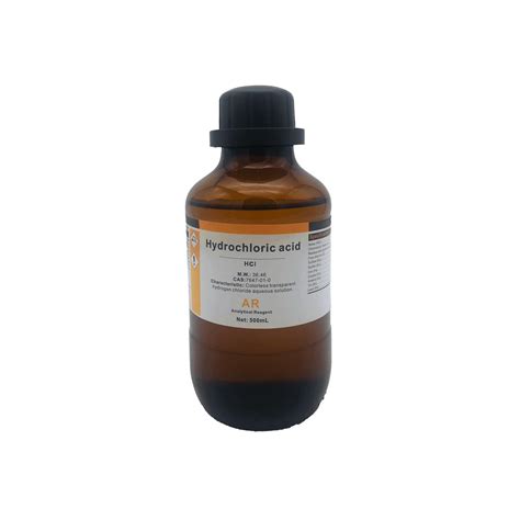 Chemical Hydrochloric Acid Hcl 500mlbottle China Ecoclean