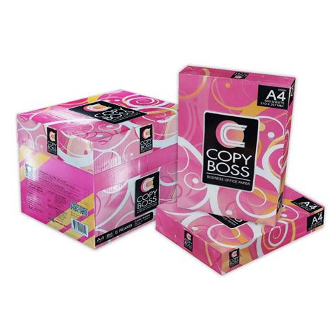 Copy Boss กระดาษถ่ายเอกสาร ขนาด A4 ความหนา 80 แกรม จำนวน 500 แผ่น แพ็คสุดคุ้ม Shopee Thailand