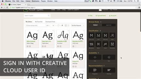 Tutorial Exploring The Adobe Typekit Youtube