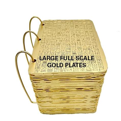Full Scale Gold Plates Display Lds Fathers Day Lds Bishop T Book Of