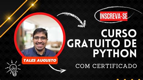 [só hoje]🚀 curso gratuito de python aprenda como se inscrever e comece
