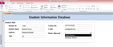 MS Excel MS Access Google Sheet How To Search Record Using Combobox