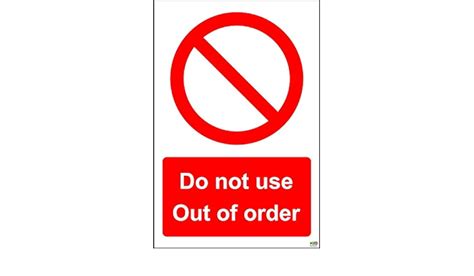do not use sink sign