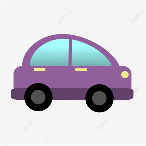 손으로 그린 귀여운 보라색 자동차 그림 자동차 만화 삽화 손으로 그린 Png 일러스트 및 Psd 이미지 무료 다운로드 Pngtree