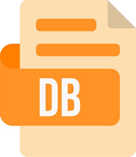 Db File Format Generic Color Fill Icon