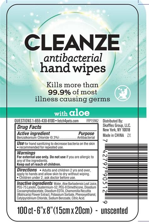Dailymed Hand Sanitizing Wipes Benzalkonium Chloride Cloth