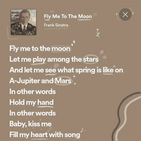 Fly Me To The Moon Frank Sinatra Feed On Instagram Pretty Lyrics