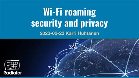 Wi Fi Roaming Security And Privacy Ppt