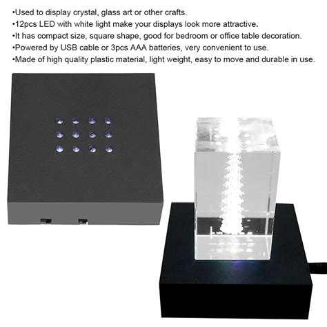 Illuminated Display Stand 12 Led White Light Perfect For Showcasing