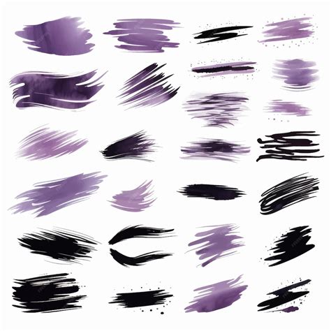 브러시 스트로크 세트 터 페인트 브러시 박스 텍스처 텍스트의 배경 프리미엄 벡터
