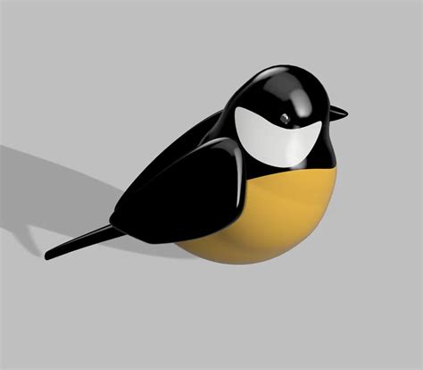 Bird Model Great Tit By Printainius Makerworld Download Free 3d Models
