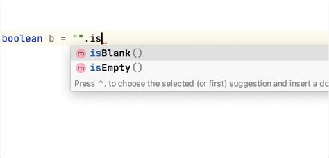 code completion intellij idea documentation