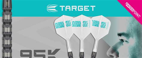 Target Darts Rob Cross 95k Steel Tip Swiss Point Darts 95 Tungsten