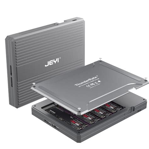Buy Jeyi Quad Nvme Enclosure 4 Bay Raid Enclosure Support Soft Raid Thunderbolt 3 To 4 M 2