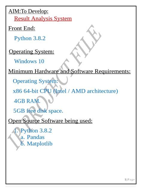 785927048 Ip Project Aman 1 Pdf Computer Architecture Computer Engineering
