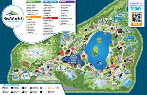 Seaworld San Antonio Aquatica Map And Brochure 2019 2025