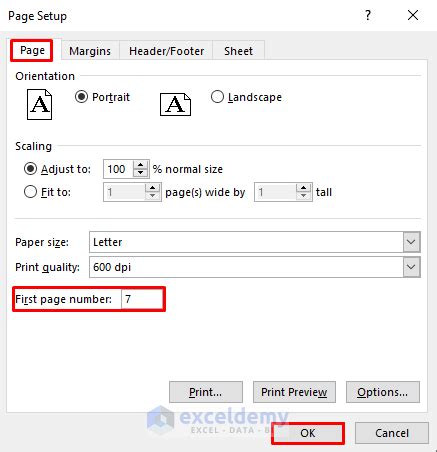 How To Change Page Number In Excel With Easy Steps