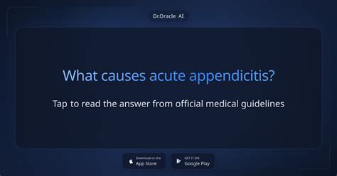 What Causes Acute Appendicitis