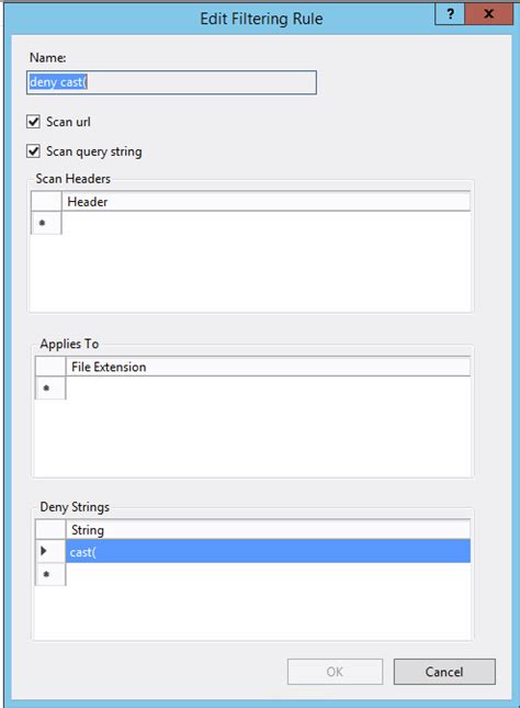 In Iis Request Filtering Is The Case Of The String Important Server