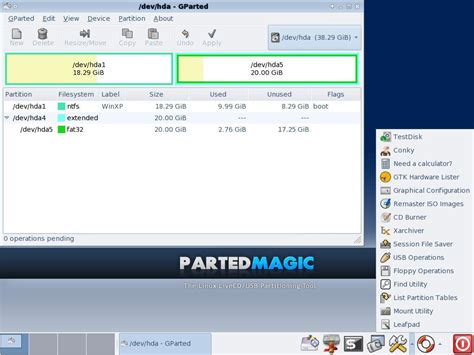 Скачать Parted Magic бесплатно для Windows на русском языке