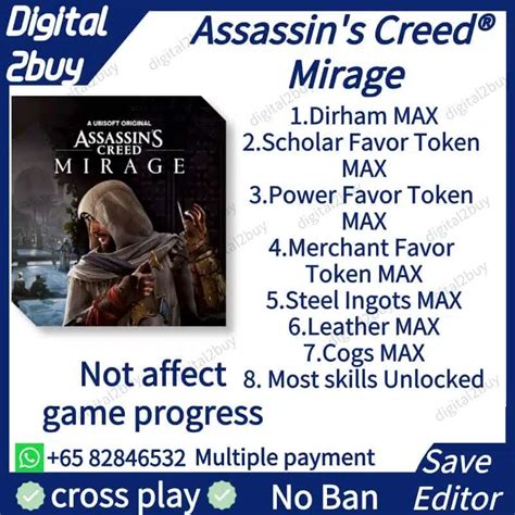 Assassins Creed Mirage Save Editor Ac Mirage Save Modding Acm Cheats