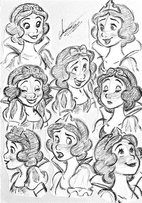Snow White Sketches By Nymblan On Deviantart