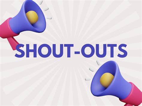 Learning Lab Shout Outs