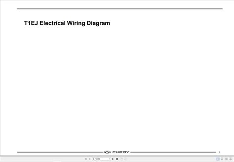 Chery Jaecoo J T EJ Electric Diagrams
