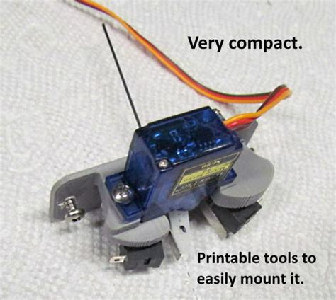 Free 3d File Model Rairlrod Turnout Servo Mount With 2 Limit Switches