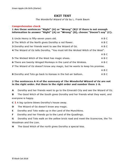 Exit Test Wizard For Everyone Pdf